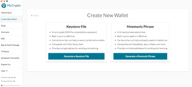 How to Create a Wallet | MyCrypto Knowledge Base