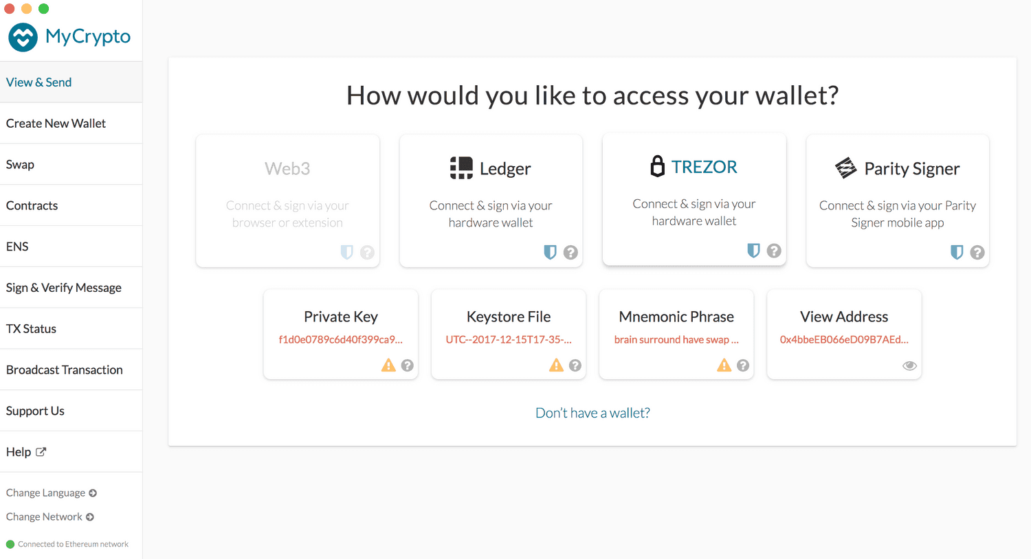 How to Create a Wallet | MyCrypto Knowledge Base